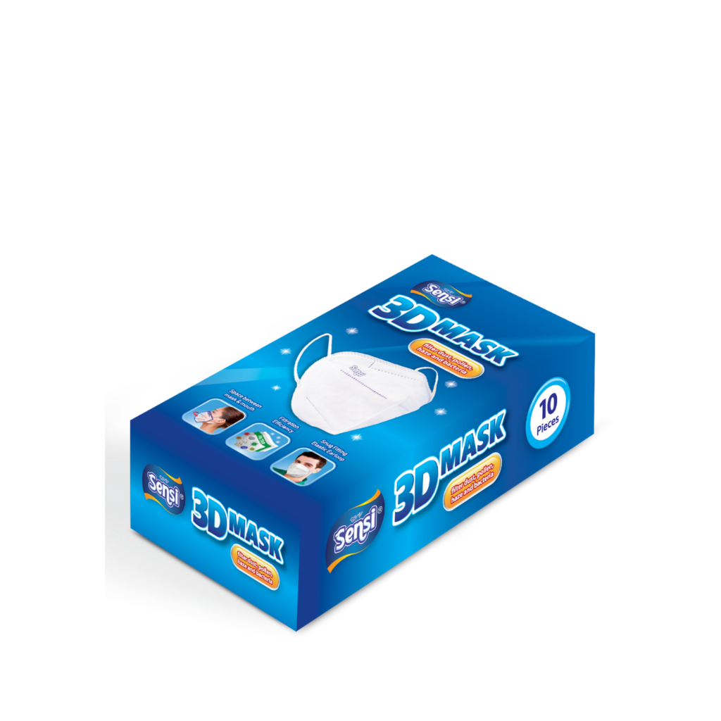 3-PLY EARLOOP SURGICAL FACE MASKS - Sensi